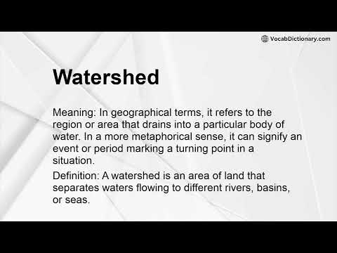 Watershed Meaning