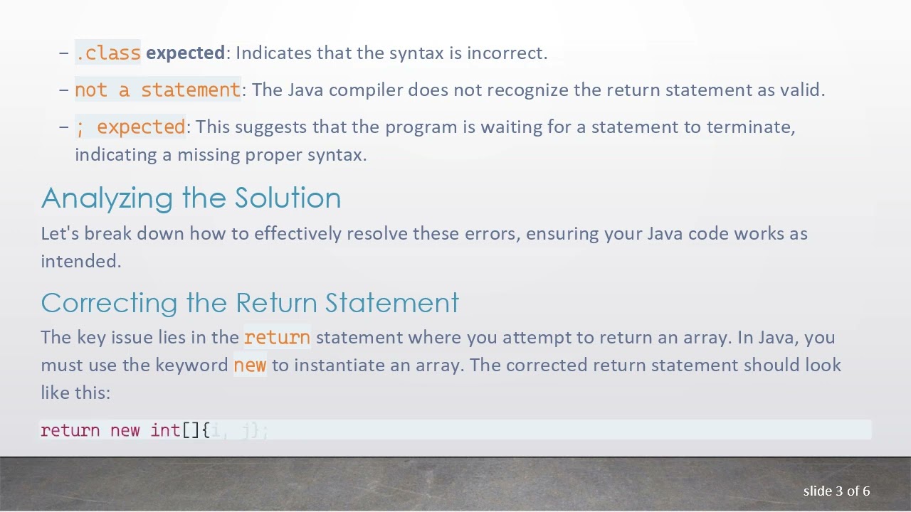 Troubleshooting Java: Fixing Common Compiler Errors in Your Code