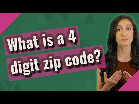 What is a 4 digit zip code?