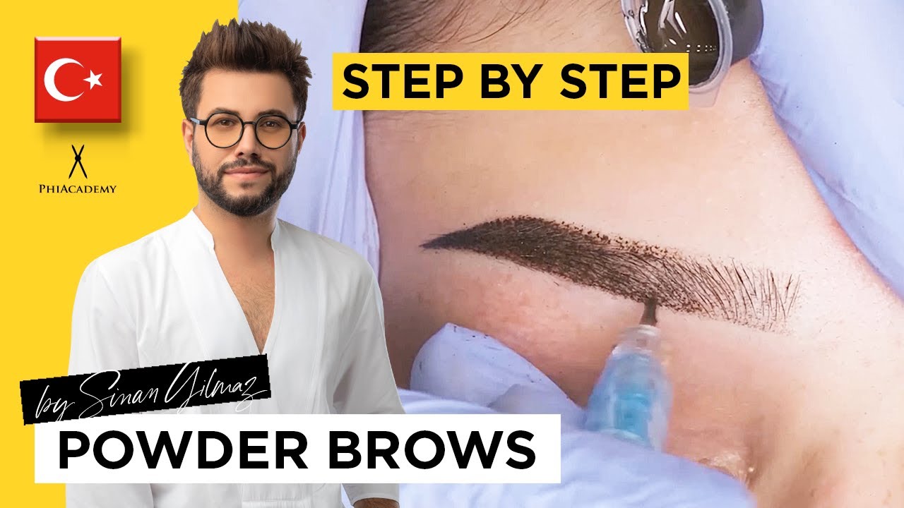 Powder Brows training - Step by Step | Permanent Make up course | Powder Brows Certification