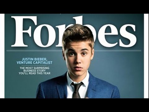 Justin Bieber Forbes Magazine Cover for Celebrity 100