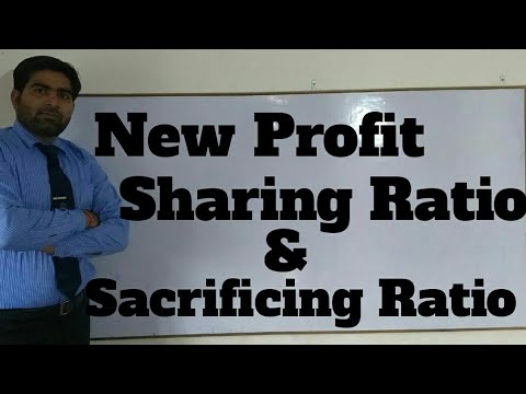 New profit sharing ratio and sacrificing ratio Class 12 (admission of new partner)