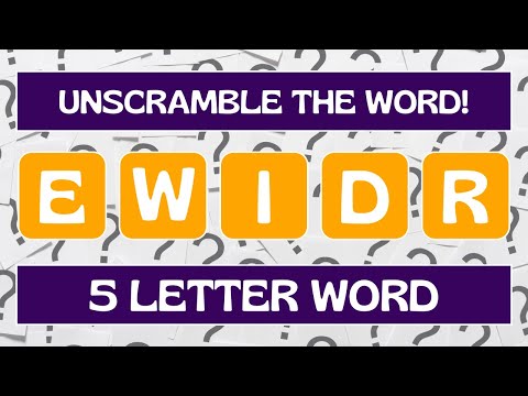 Guess The Word - Unscramble the Word - Year 1 and 2 COMMON EXCEPTION WORDS - 2 min Brain Break