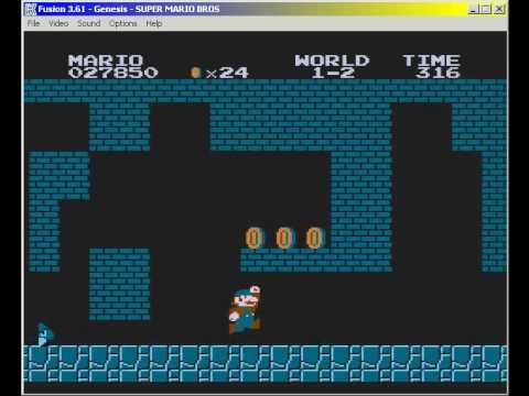 Super Mario Bros convertido para o Mega Drive!