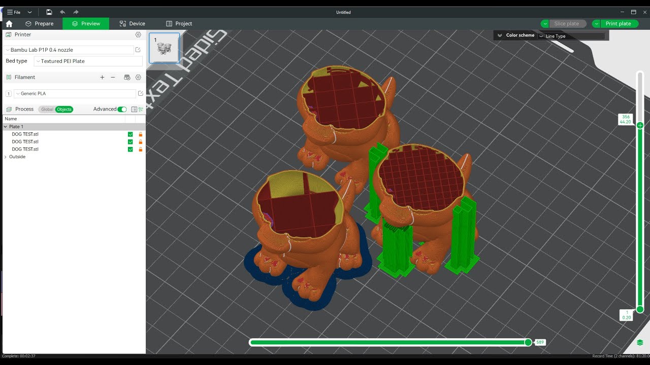 Applying unique Slicer Settings to individual models on a single Plate in Bambu Studio - P1P X1C