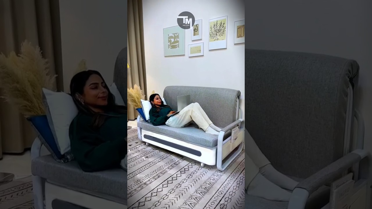 Temu Best Home Products: Cozy Sofa Bed with Storage & Expandable Comfort!