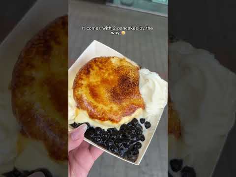 Let’s try creme brulee souffle pancakes 🥞🍮✨