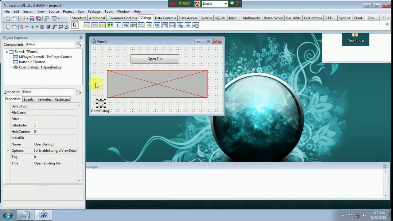 How to play song with MPlayer in Lazarus IDE