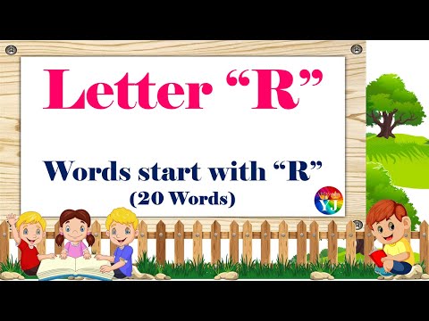 Words that Start with Letter R | Kids Learning Videos | Introduction of Letter R | 20 R Letter words