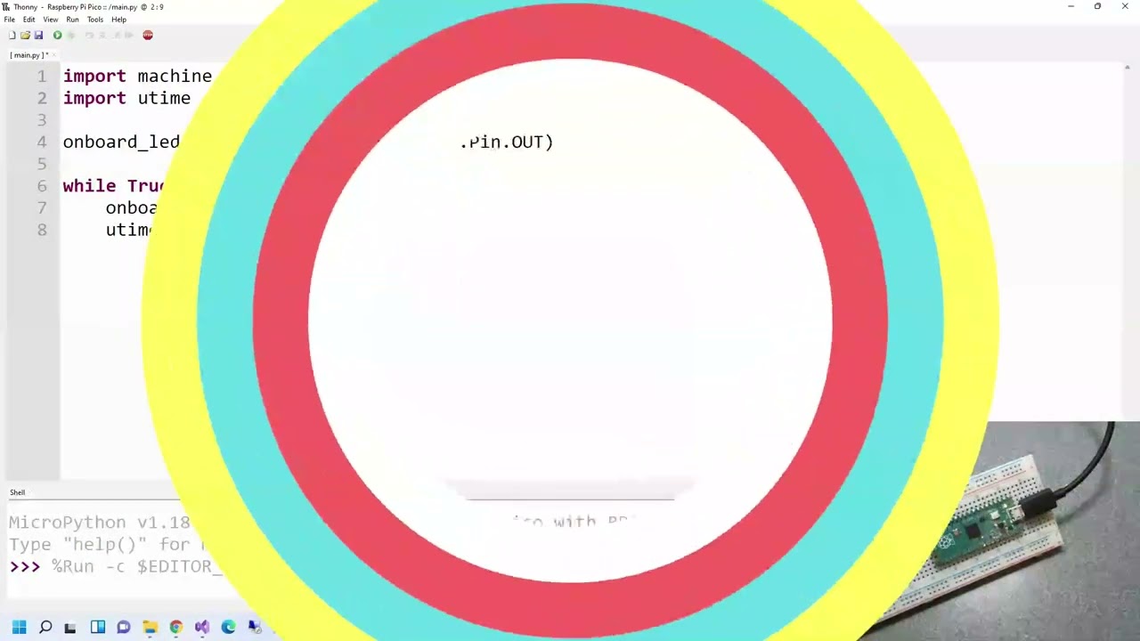 Raspberry Pi Pico - MicroPython - Simple Tutorials - Lesson 7: Powering LEDs!