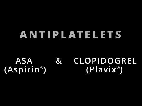 MB ACS Network Medication Teaching - Dual antiplatelet therapy with ASA and clopidogrel