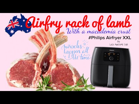AUSTRALIAN rack of lamb with macademia - Philips AirFryer XXL Avance turbostar power air fryer oven