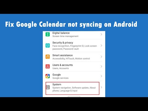 How to Fix Google Calendar not syncing on Android