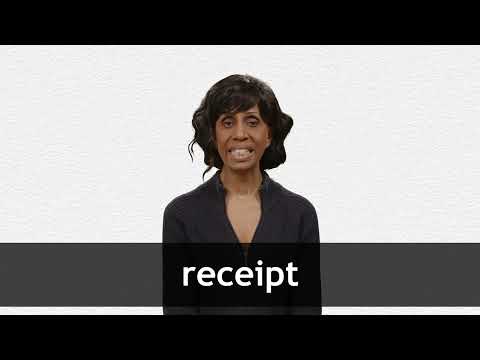 How to pronounce RECEIPT in American English
