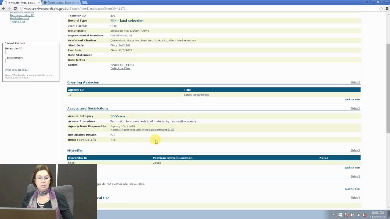 Basic catalogue search