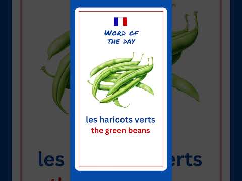 How To Say Green Beans In French | French For Beginners