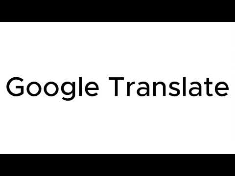 How to Pronounce Google Translate