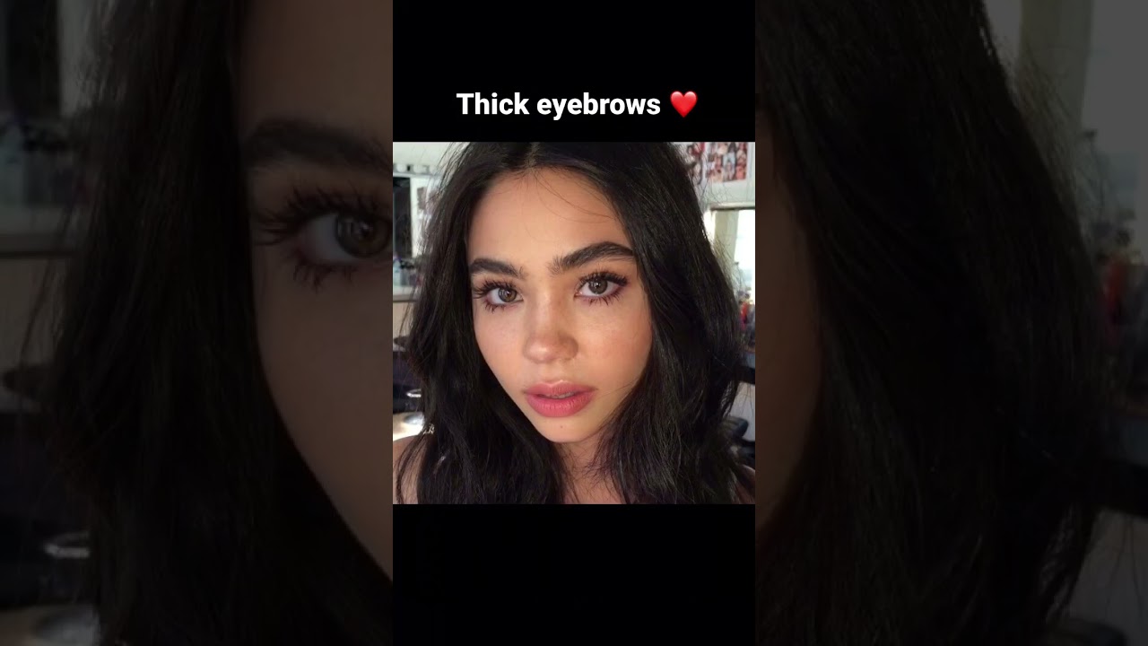 Where’re my thick eyebrows girls at?😊 #eyebrows #thickeyebrows #beautiful
