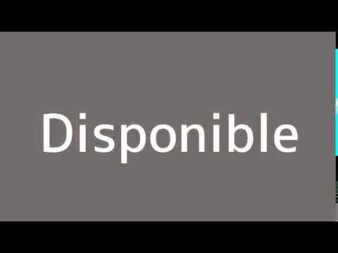 How to say Available in Spanish