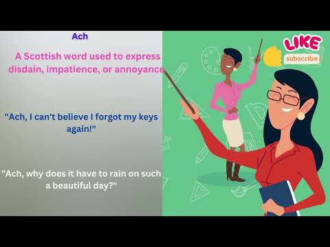 Ach Meaning in English With Example