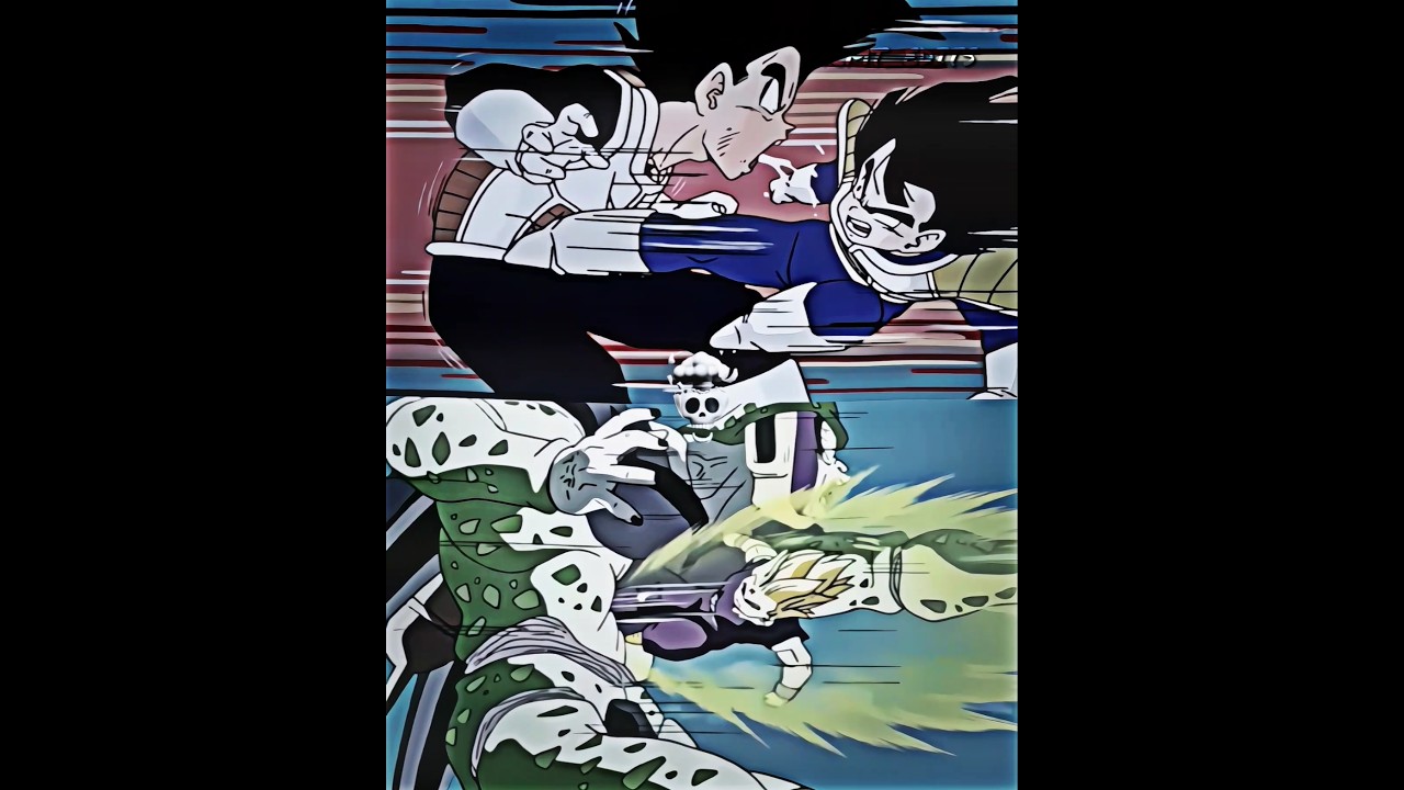 Gohan vs Vegeta & Cell ☠💀 #dragonball #gohan #vegeta #cell #dbz #skulledit