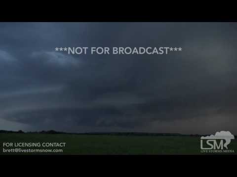 04-25-2017 Independence, Kansas - Intense Lighting and Supercell (4k)