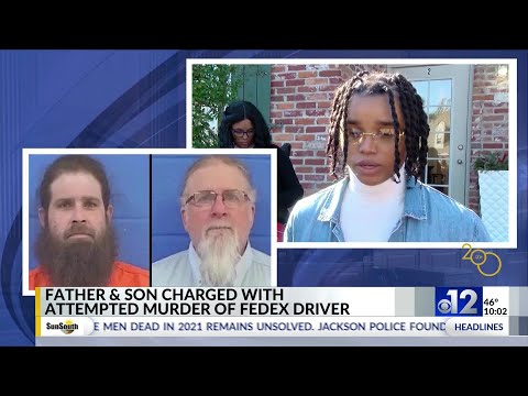 Father, son charged with attempted murder of FedEx driver