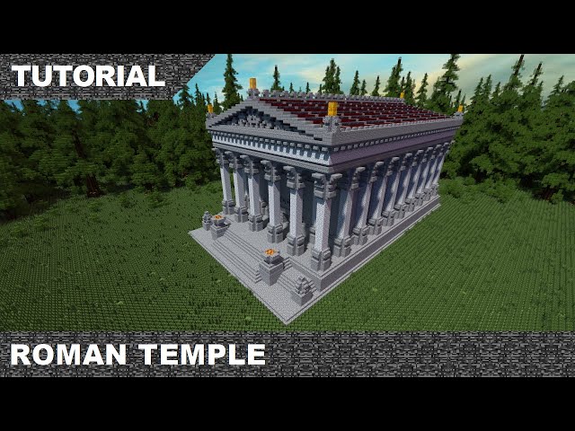 Large Roman Temple +tutorial Minecraft Map