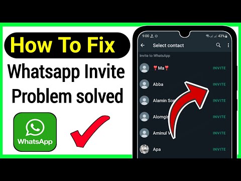 How To Fix Whatsapp Invite Problem | Whatsapp Invite Problem Solved | WhatsApp invite not working