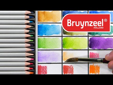 Unbox and Swatch - Bruynzeel RijksMuseum Watercolor Pencil Dutch Masters Tin Pencil Set of 24