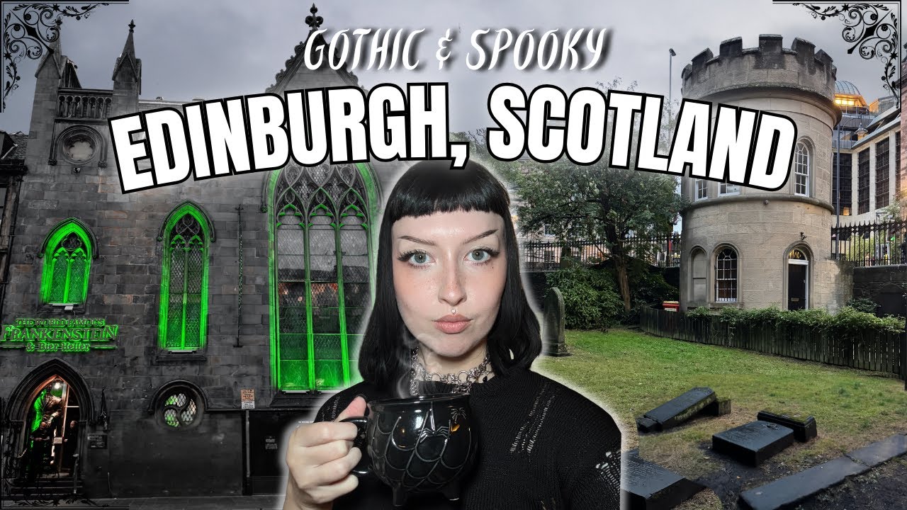Exploring Haunted & Gothic Edinburgh, Scotland | Spooky Travel Vlog 🕯️