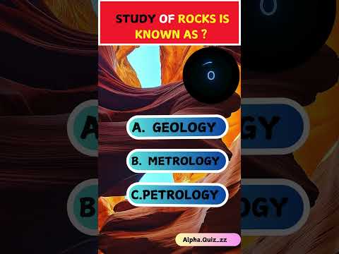 What is the Study of Rocks? πͺ¨πππ§βπ¬π #alphaquiz #trivia #studyofrocks #quiztime