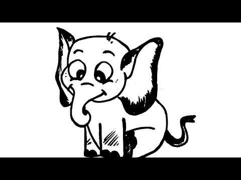 Easy Elephant Drawing | Draw Dumbo | Disney Character | Yes Artworks
