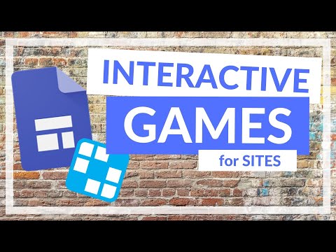 How to add Games to your Google Sites