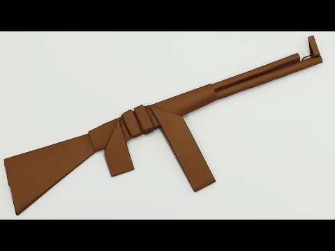 DIY Paper Gun Making Easy Tutorial | How to Make an AK-47 Out of Paper ...