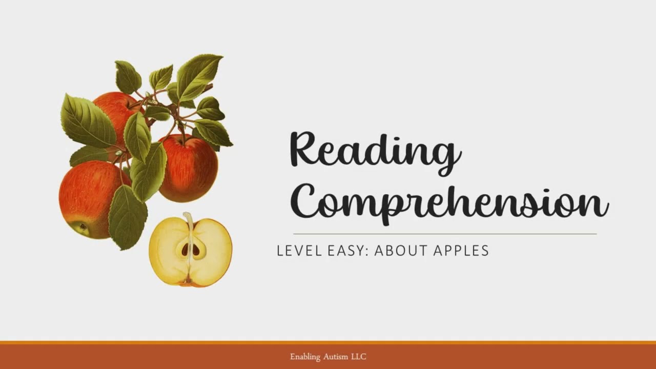 Reading Comprehension [Level Easy] - Apples (Worksheet available)