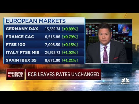 European Central Bank leaves rates unchanged