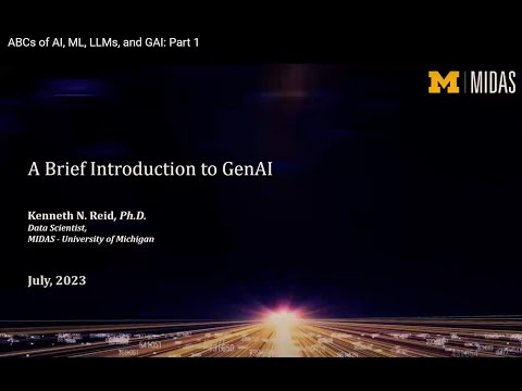 ABCs of AI, ML, LLMs, and GAI: Part 1