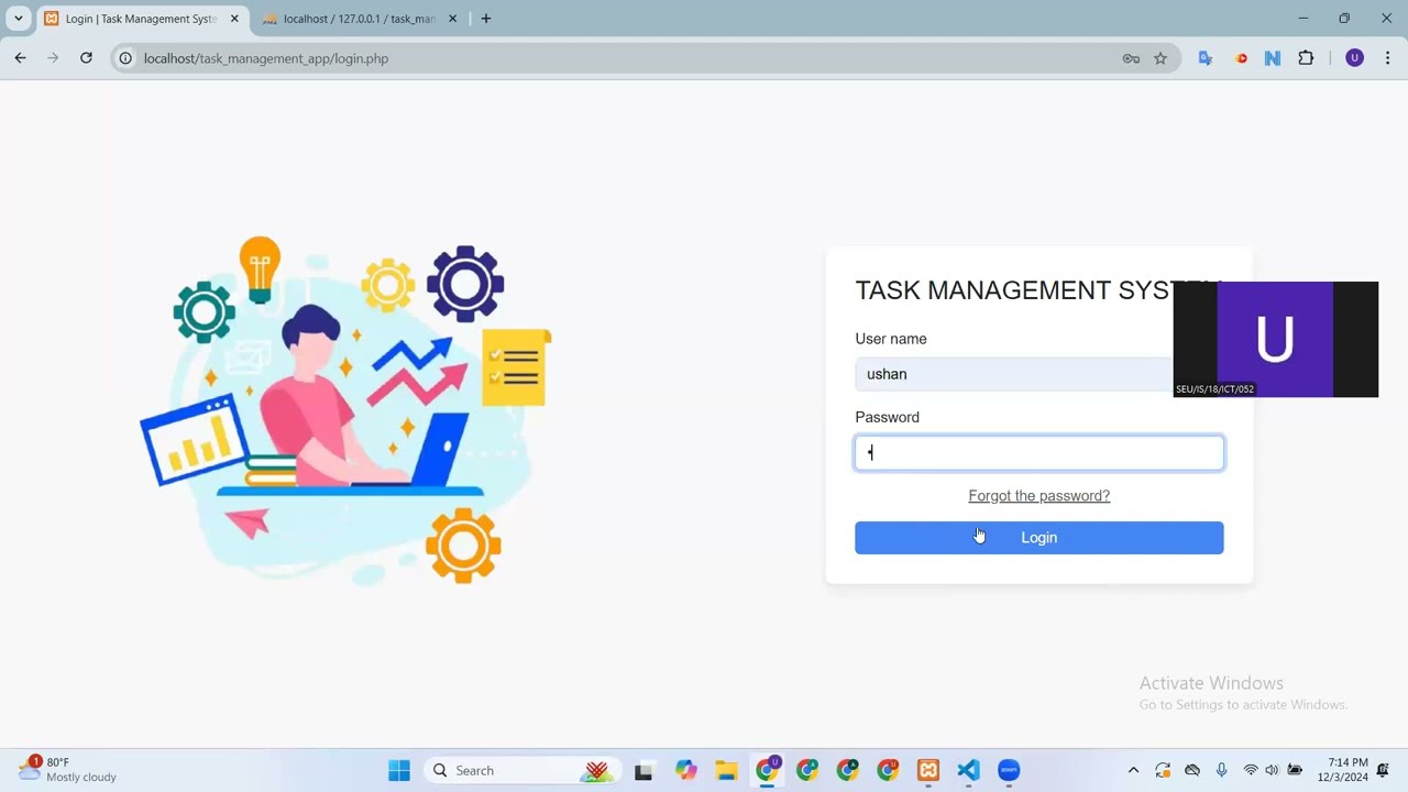 Task Management System Project PHP JavaScript with source code