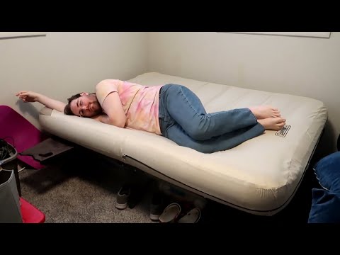 Coleman Camping Cot with air mattress and pump review