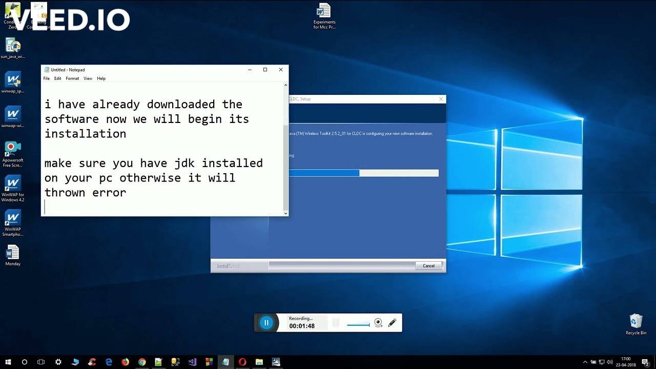 J2ME installation for Mobile Application Development