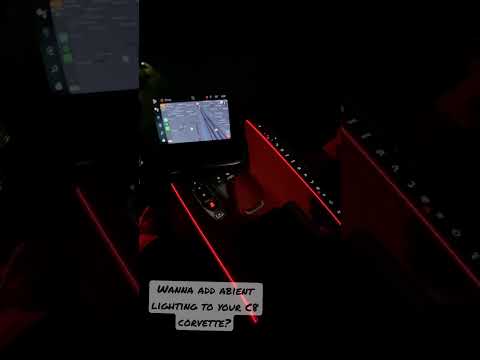 Wanna add ambient lighting to your C8 corvette? Watch for my install video
