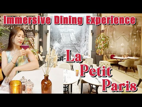 Immersive dining experience at La Petit Paris, an upscale French restaurant located in Downtown LA.