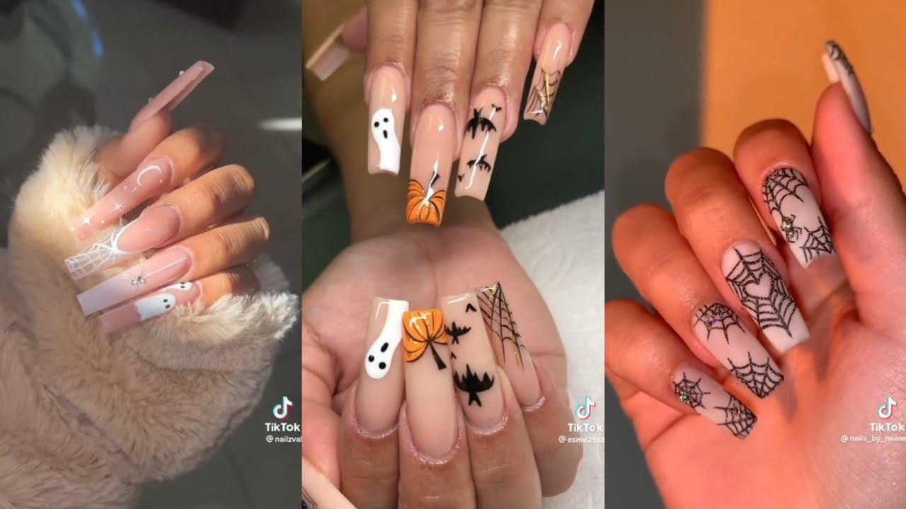 Cute halloween nail art ~ tiktok compilation