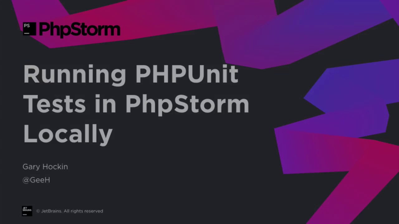 Running PHPUnit Tests in PhpStorm locally