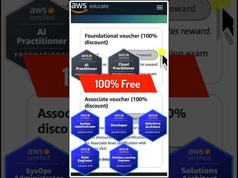 100% Free #aws #certification - Step by Step Guide