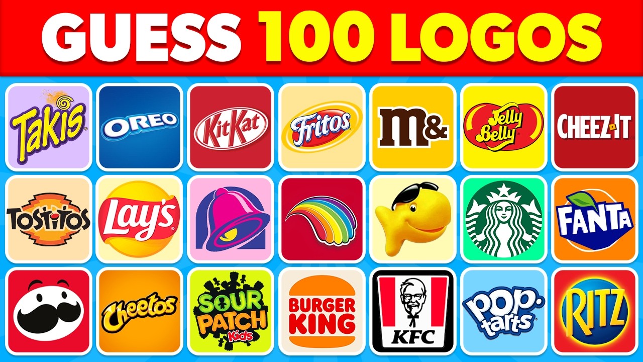 Guess The Snack Logo in 3 Seconds! | 100 Famous Logos 🍔🍫 Logo Quiz 2024