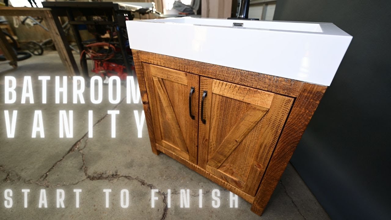 Complete Bathroom Vanity Build Start to Finish. DIY Bathroom Vanity