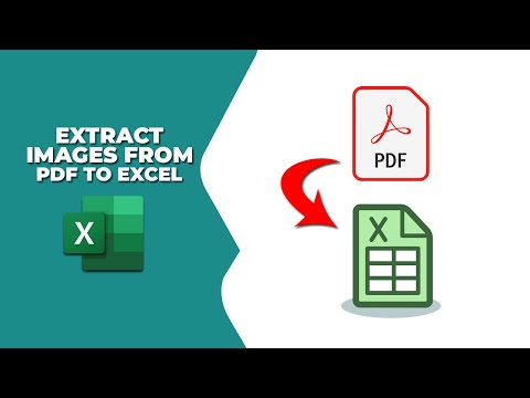 How to extract images from a PDF to Excel
