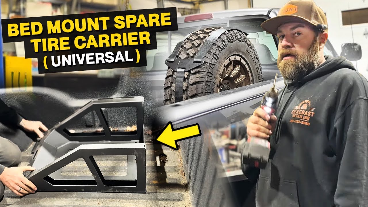 Rough Country Universal Bed Mount Spare Tire Carrier Install